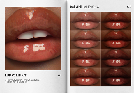Second Life Marketplace - MILANI - "LUD V2" LIP KIT / FATPACK
